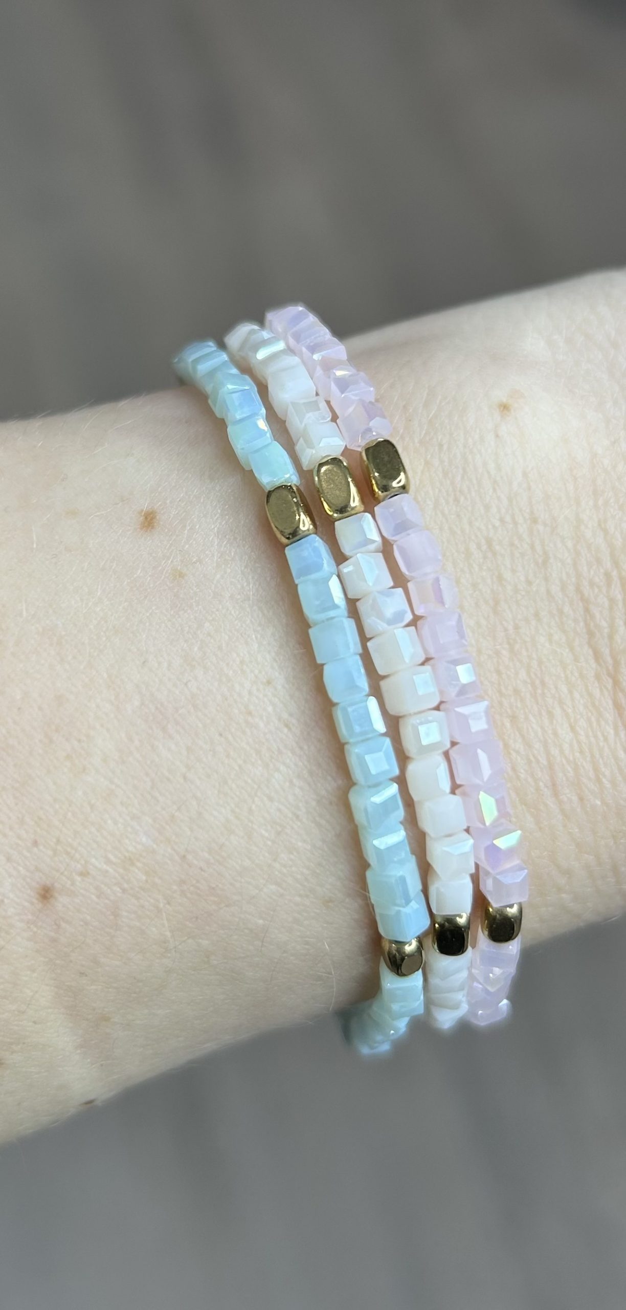 Crystal Bead Bracelet - 6 Colours - Coralbelle Boutique